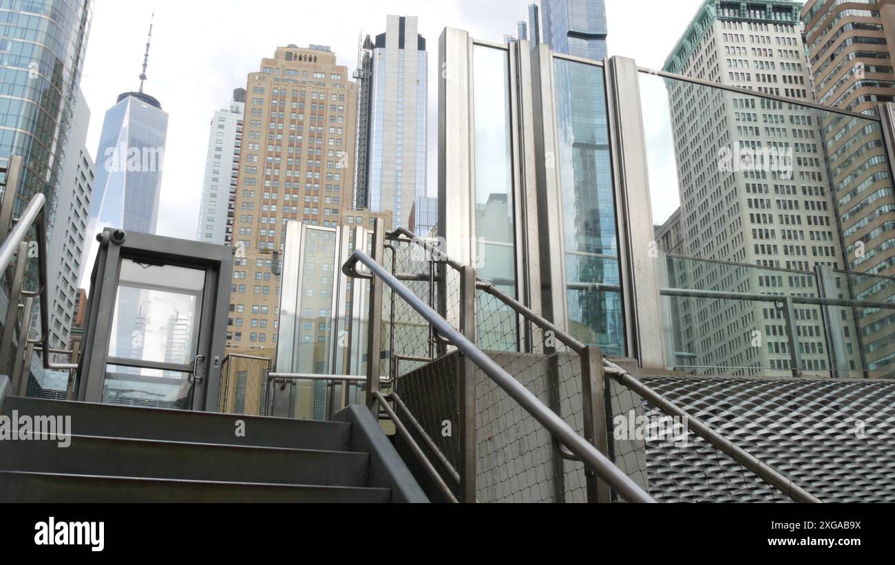 New York City Lower Manhattan, Downtown Financial District architecture ...