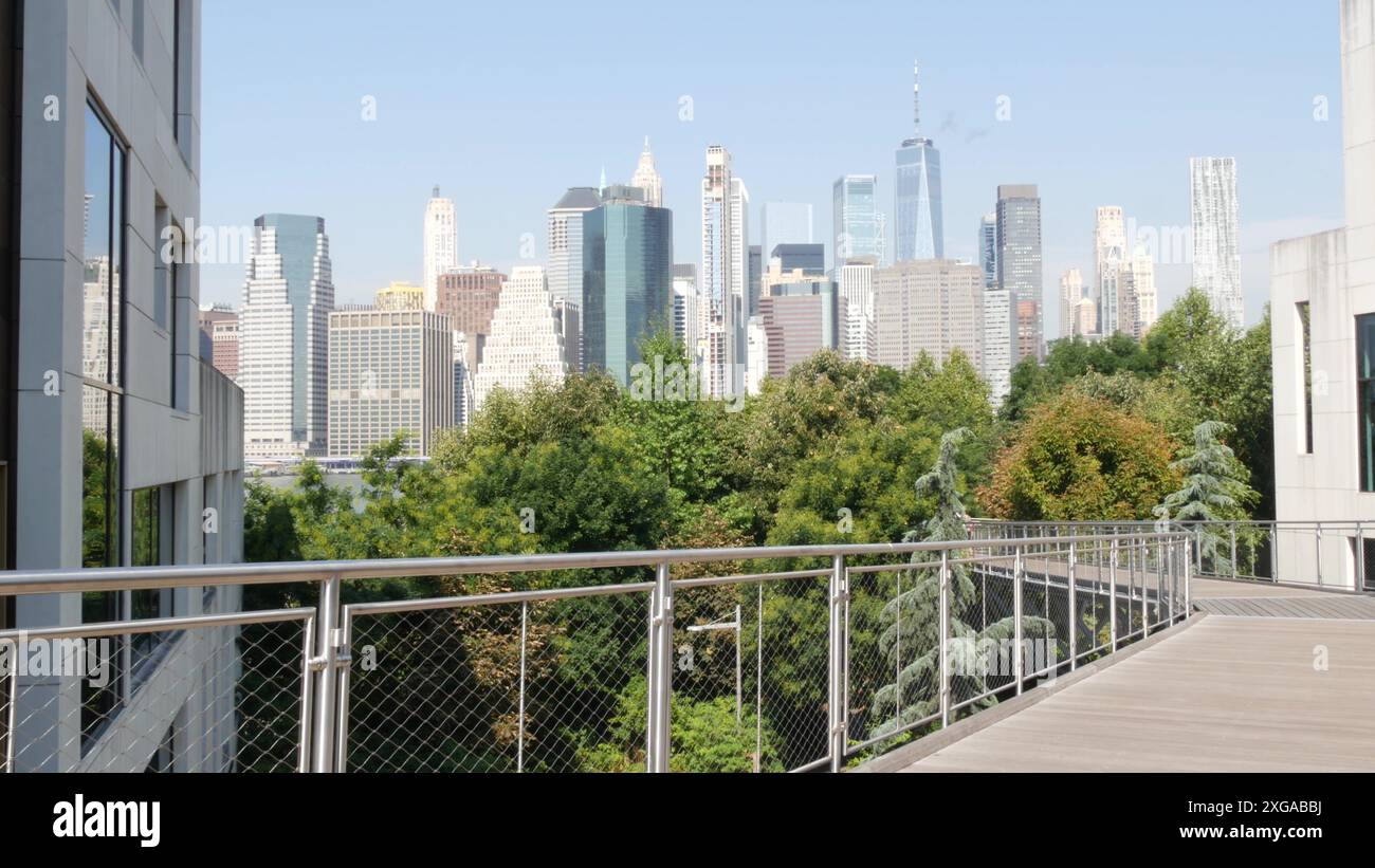 New York City Manhattan Downtown Financial District Skyline cityscape ...