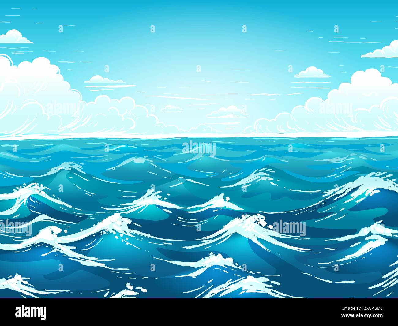Wavy skyline Stock Vector Images - Alamy