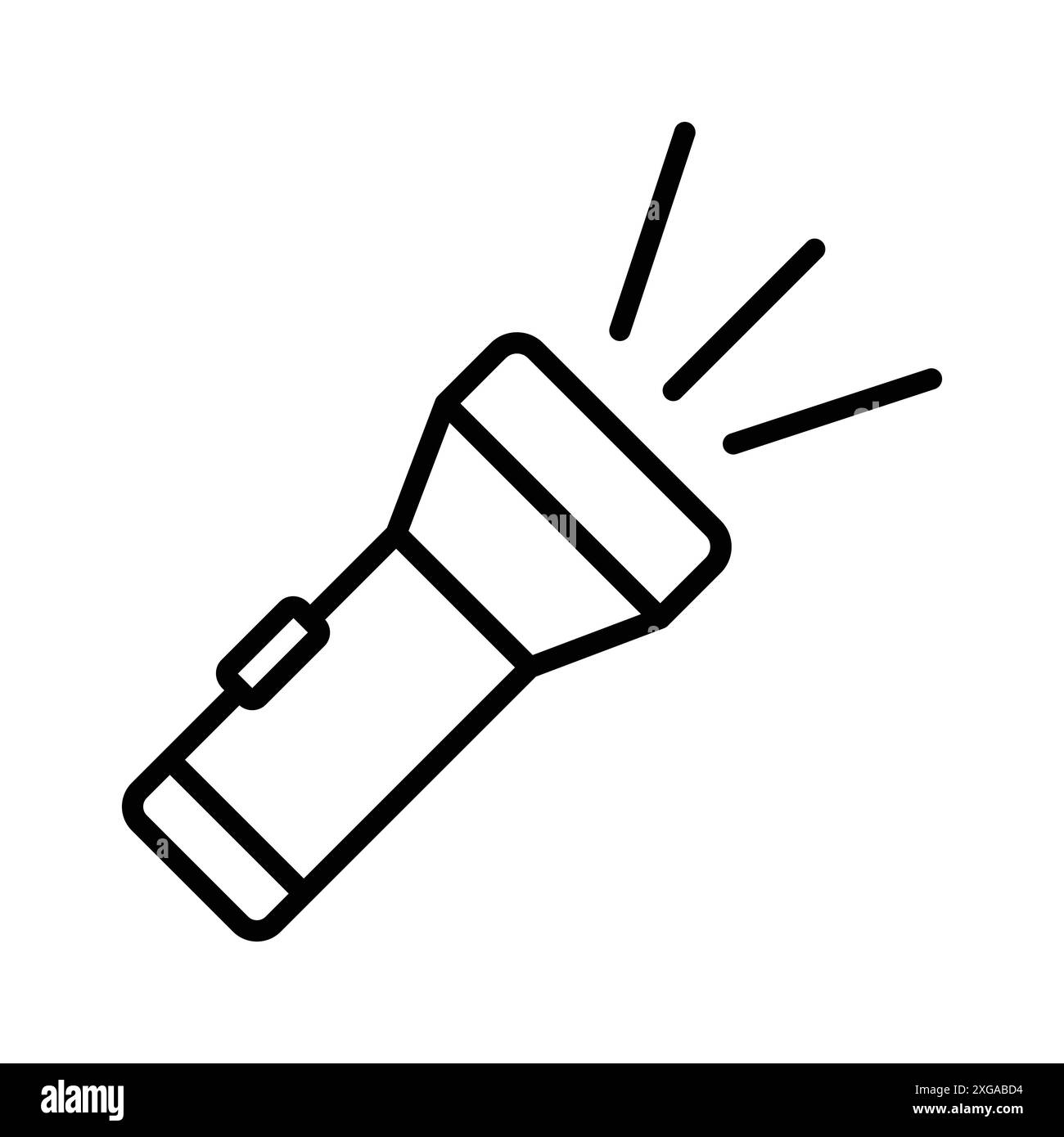 flashlight icon vector design template in white background Stock Vector ...