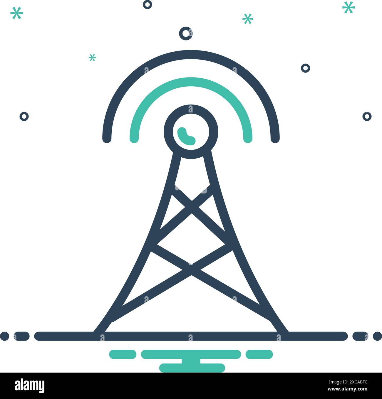 Antenna aerial broadcasting Stock Vector Images - Alamy