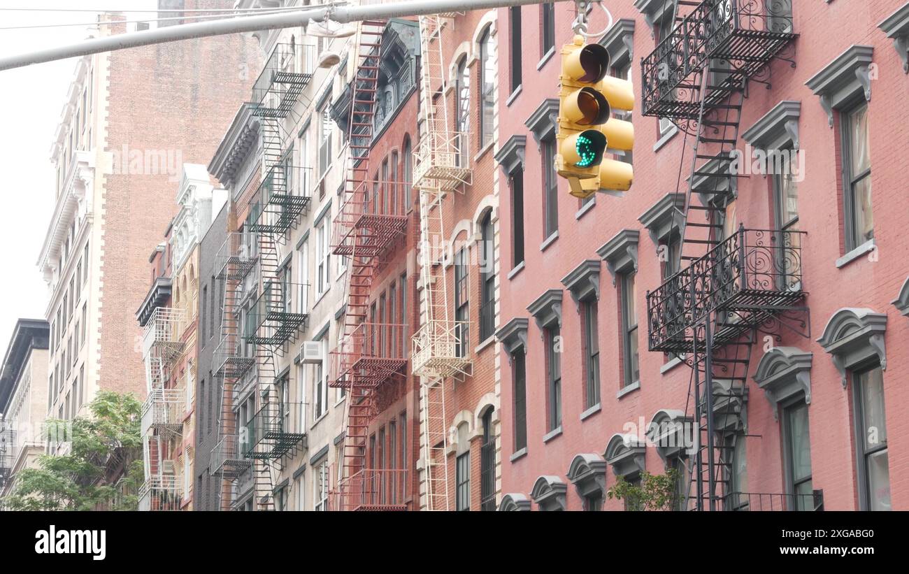 New York City Manhattan Soho fashion district near Broadway street. USA ...