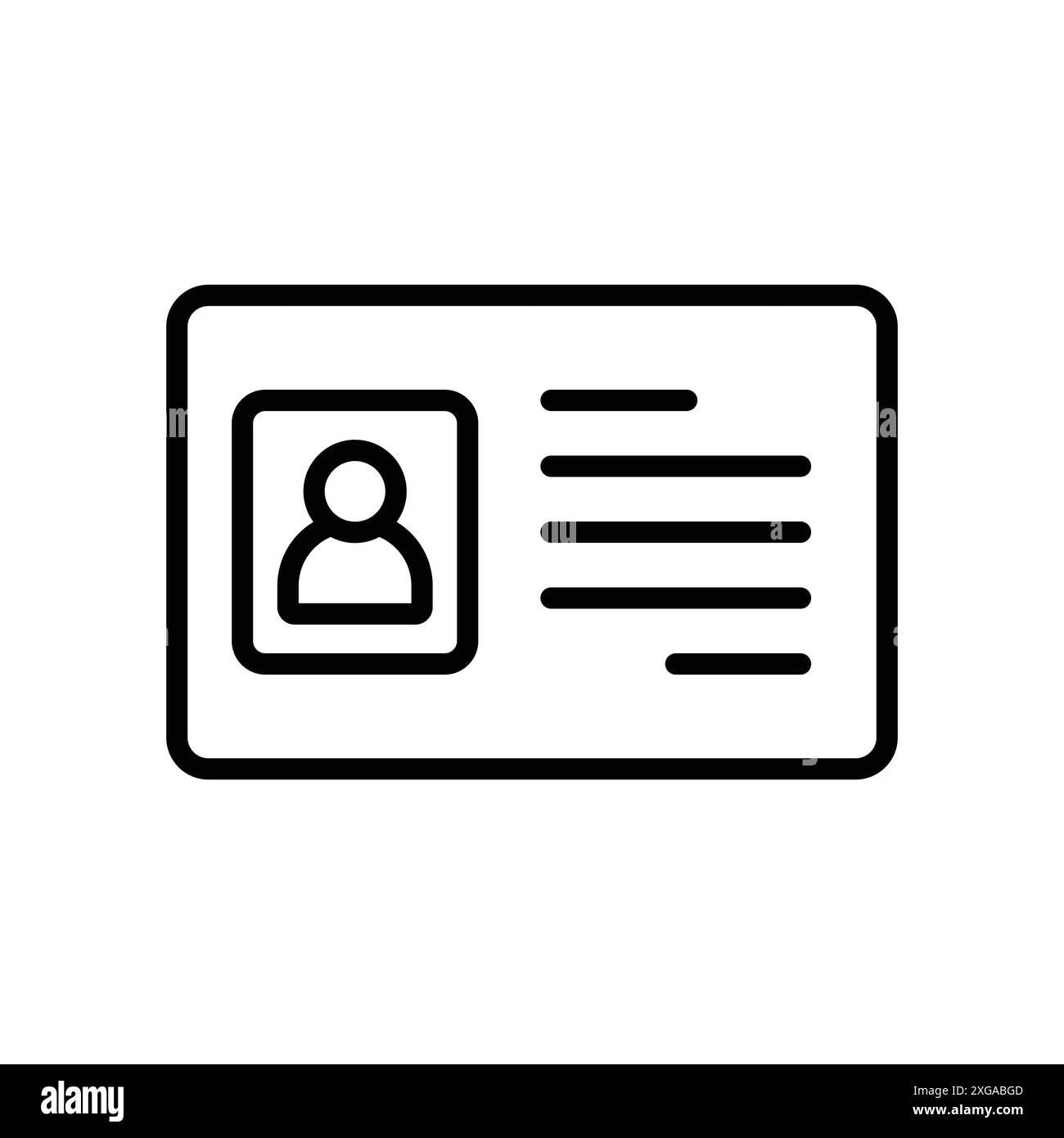 Employee id card icon vector hi-res stock photography and images - Alamy