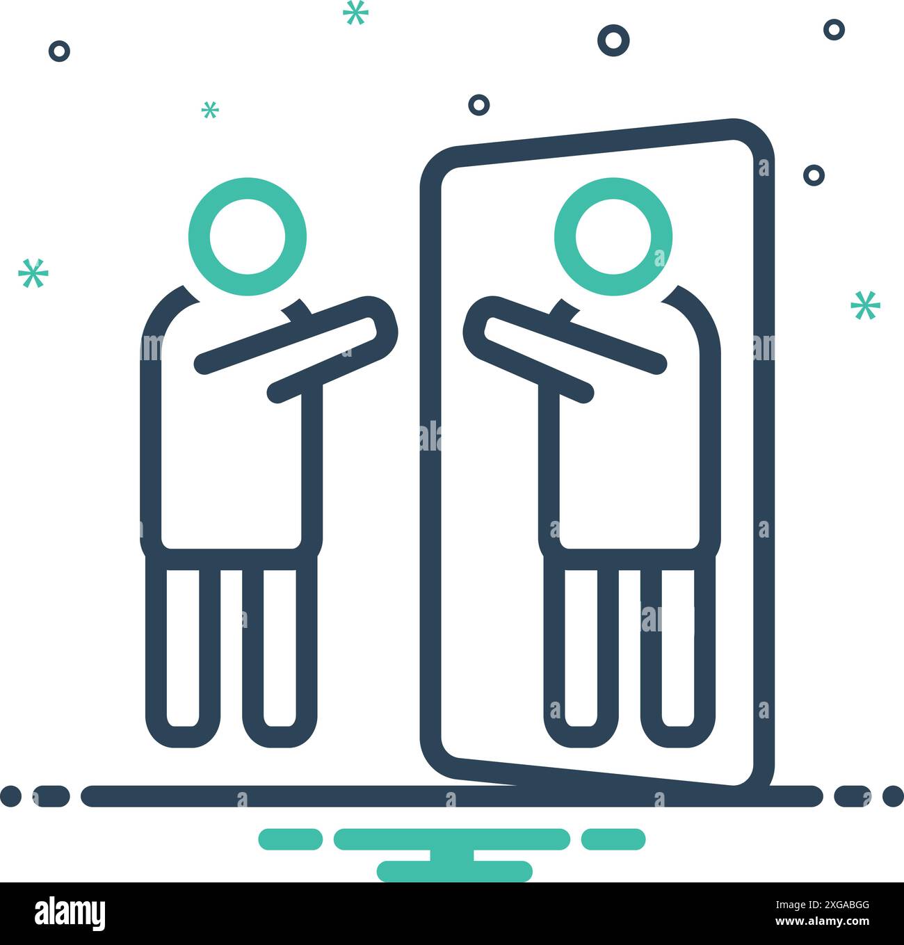 Icon for reflections,mirror Stock Vector Image & Art - Alamy