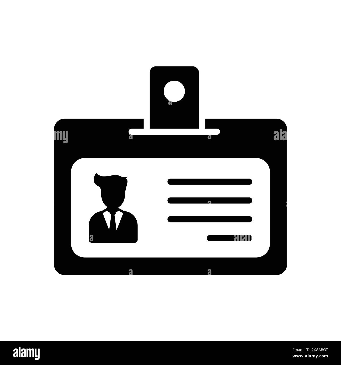 id card icon vector design template in white background Stock Vector ...