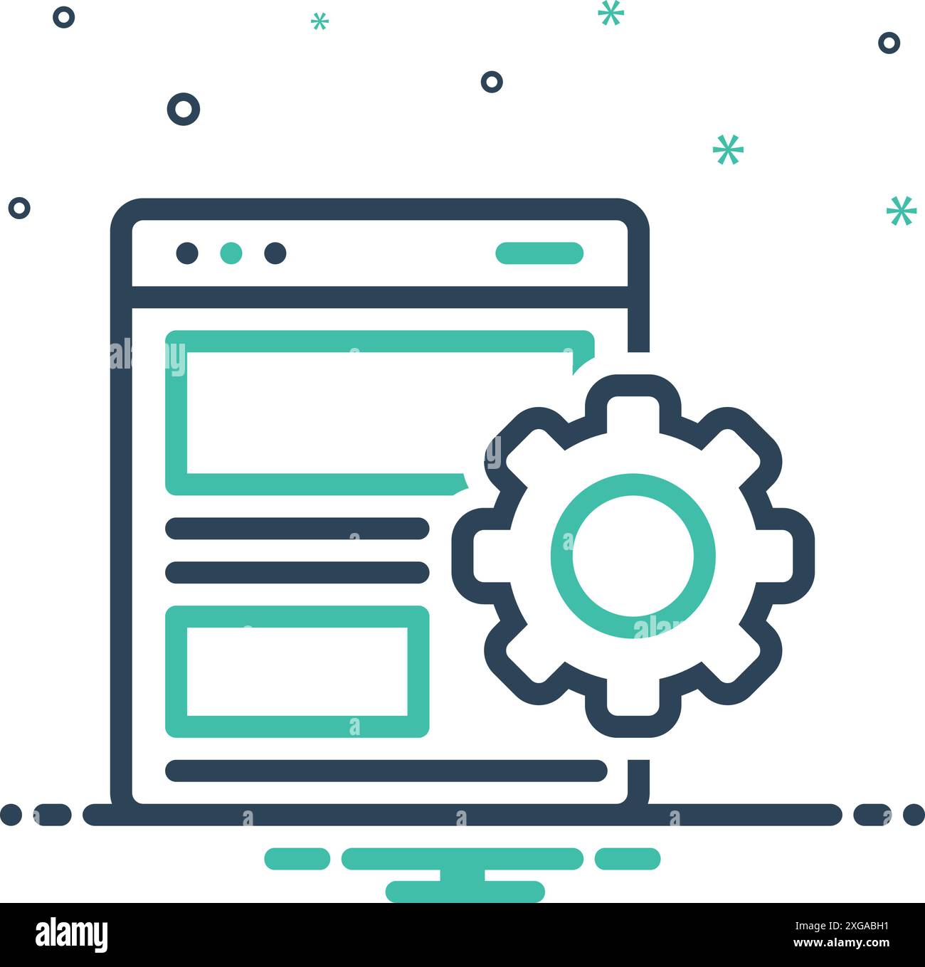 Icon for installation,update Stock Vector Image & Art - Alamy