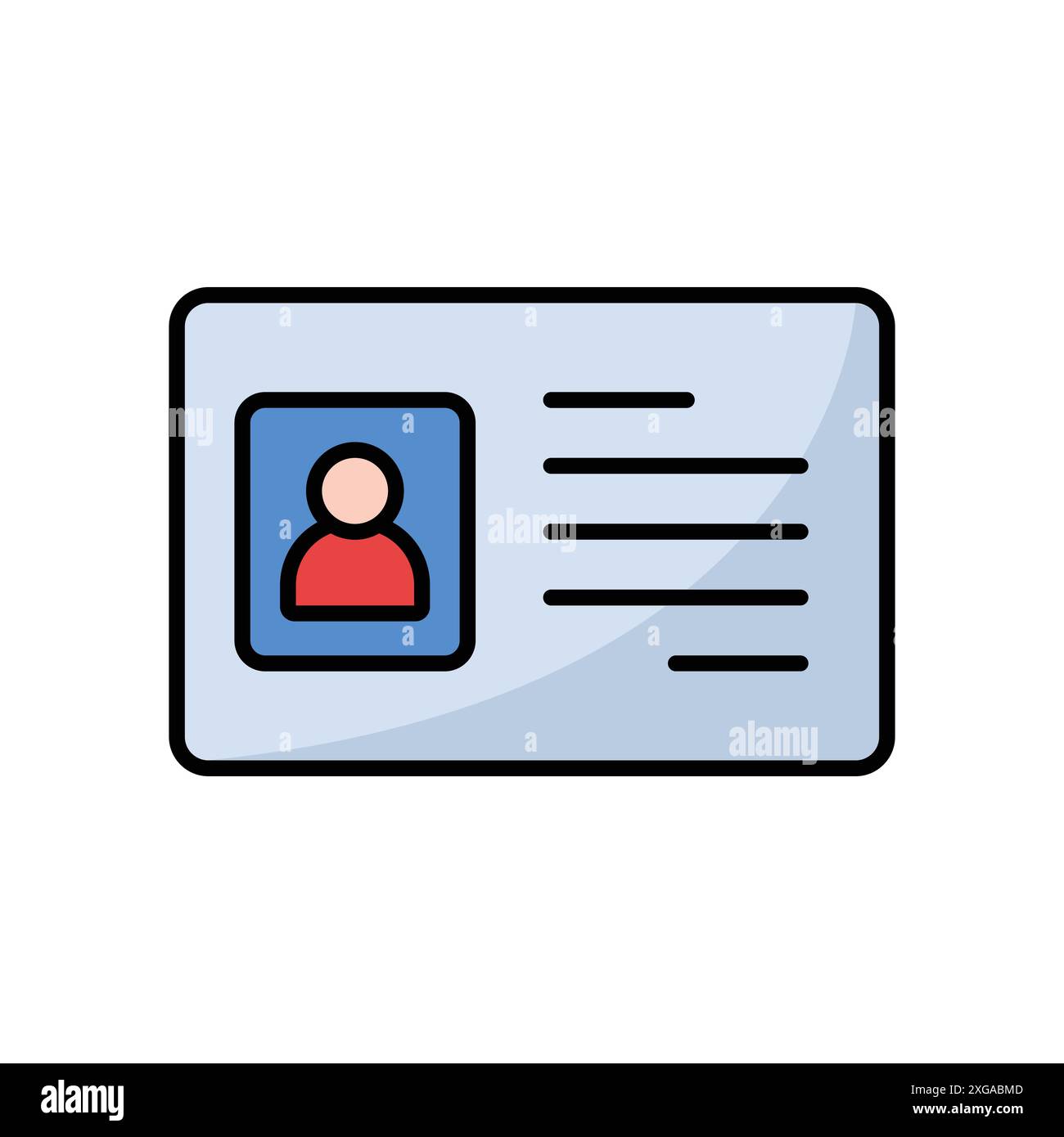 id card icon vector design template in white background Stock Vector ...