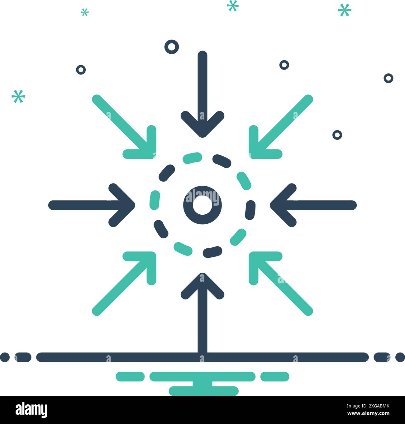 The centre point Stock Vector Images - Alamy