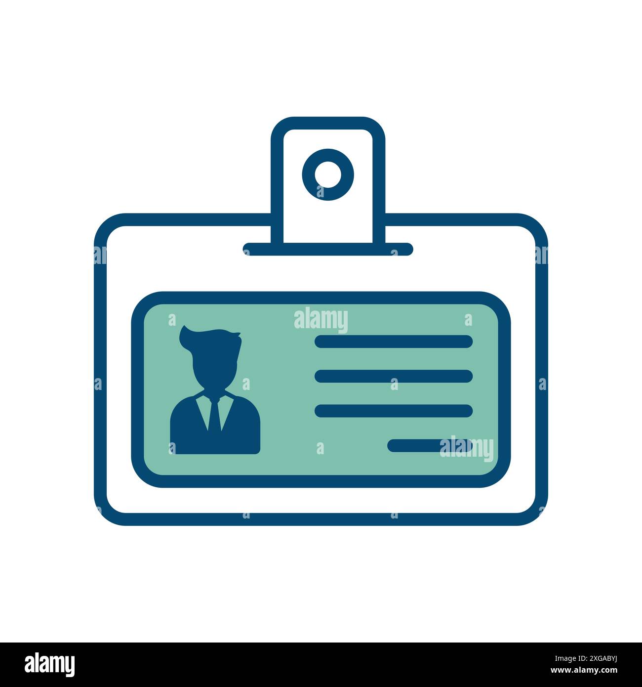 id card icon vector design template in white background Stock Vector ...