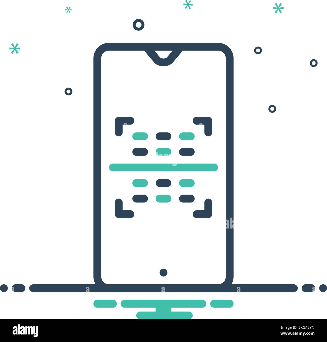 Icon for scanned,code Stock Vector Image & Art - Alamy