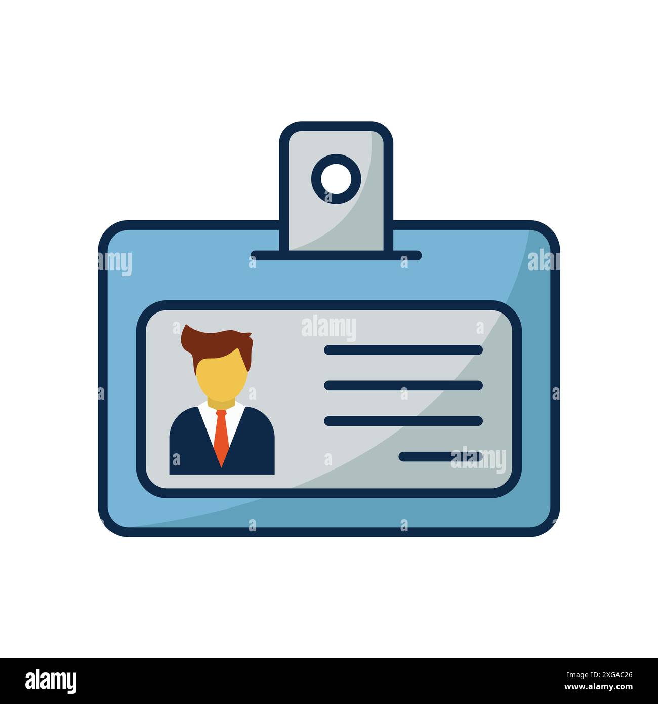 id card icon vector design template in white background Stock Vector ...