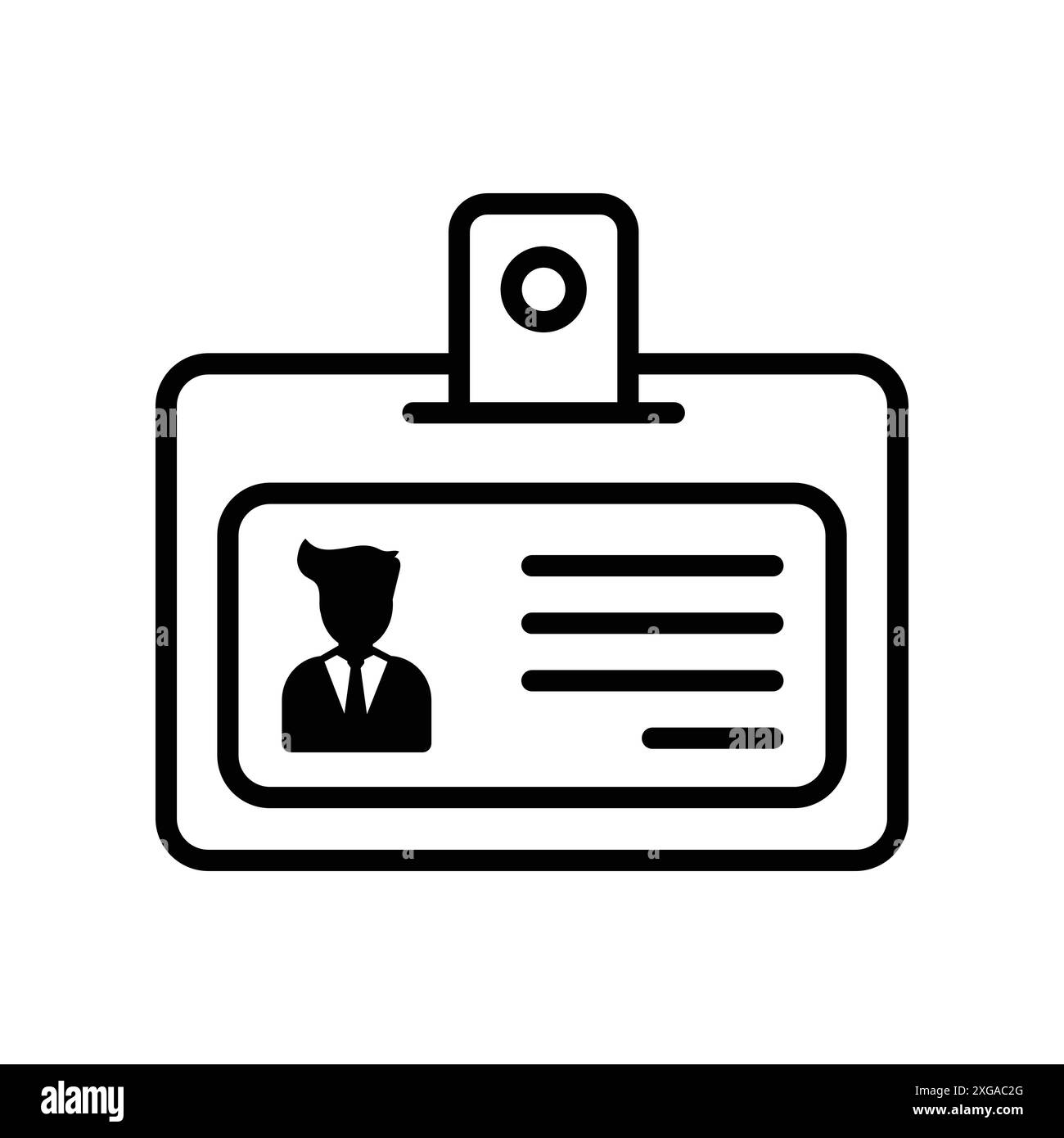 id card icon vector design template in white background Stock Vector ...