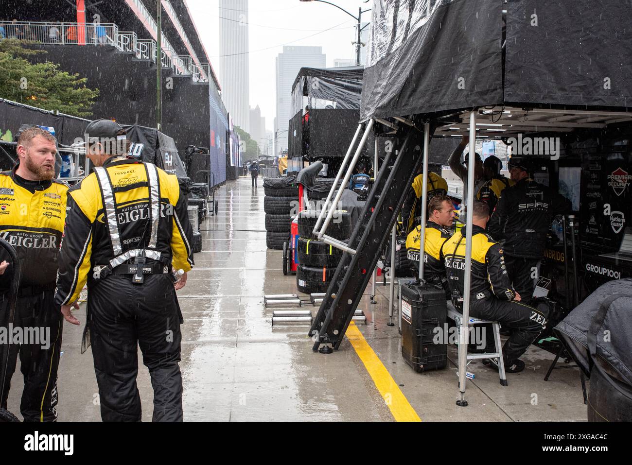 NASCAR Chicago Street race, Grant Park 165, final day of NASCAR street ...