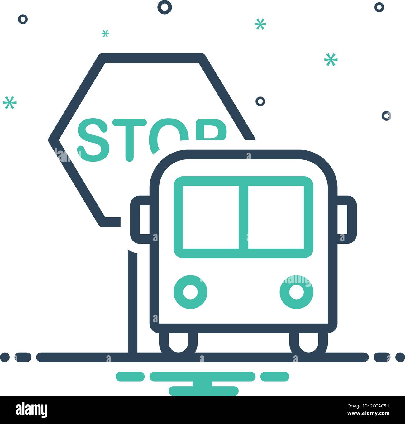 Bus stops Stock Vector Images - Alamy