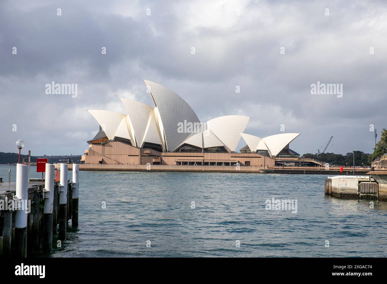 Iconic Sydney Opera House building view across Sydney harbour from ...