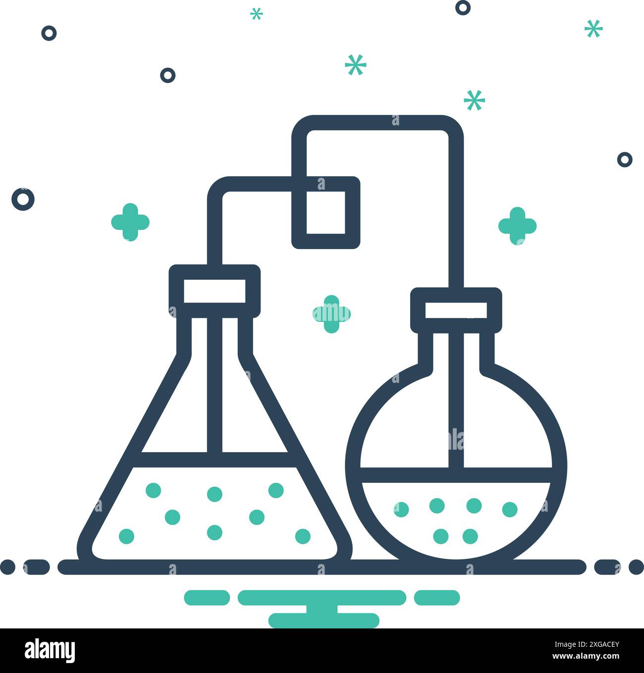 Icon for chemicals,erlenmeyer flask Stock Vector Image & Art - Alamy