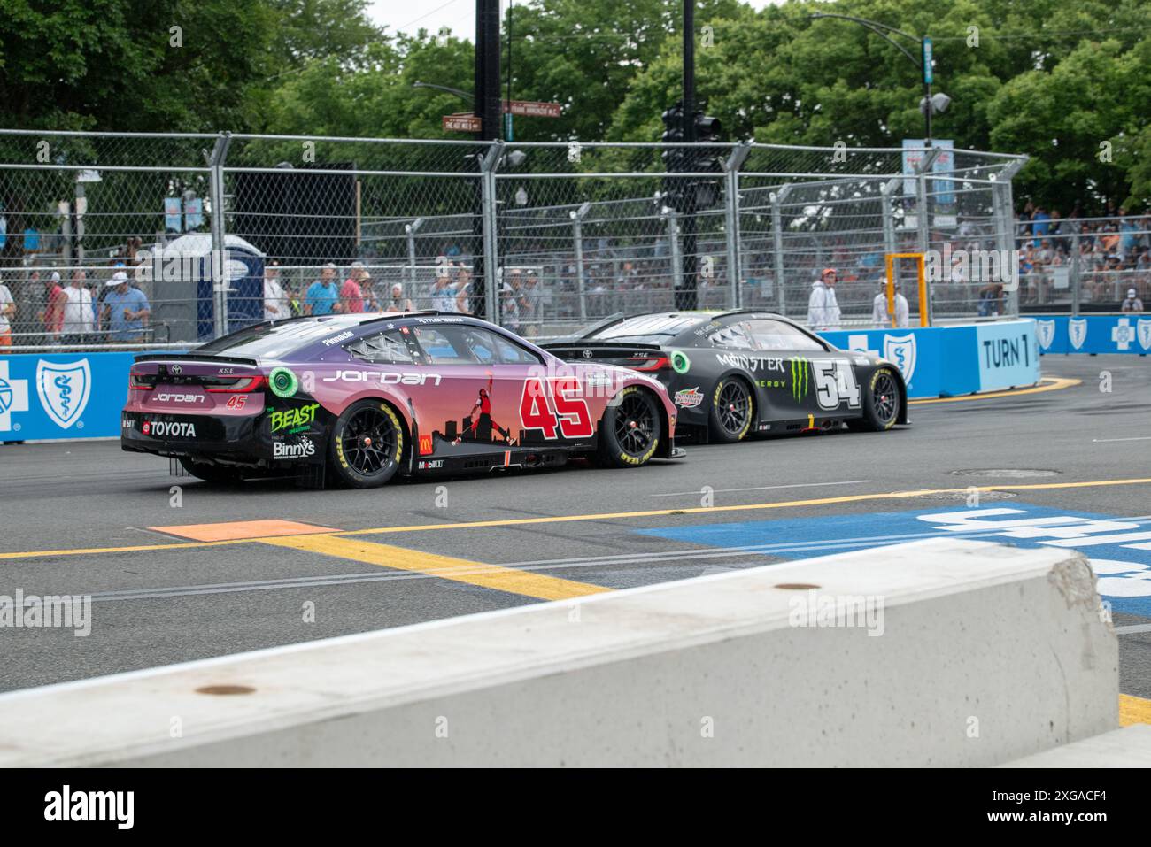 NASCAR Chicago Street race, Grant Park 165, final day of NASCAR street ...