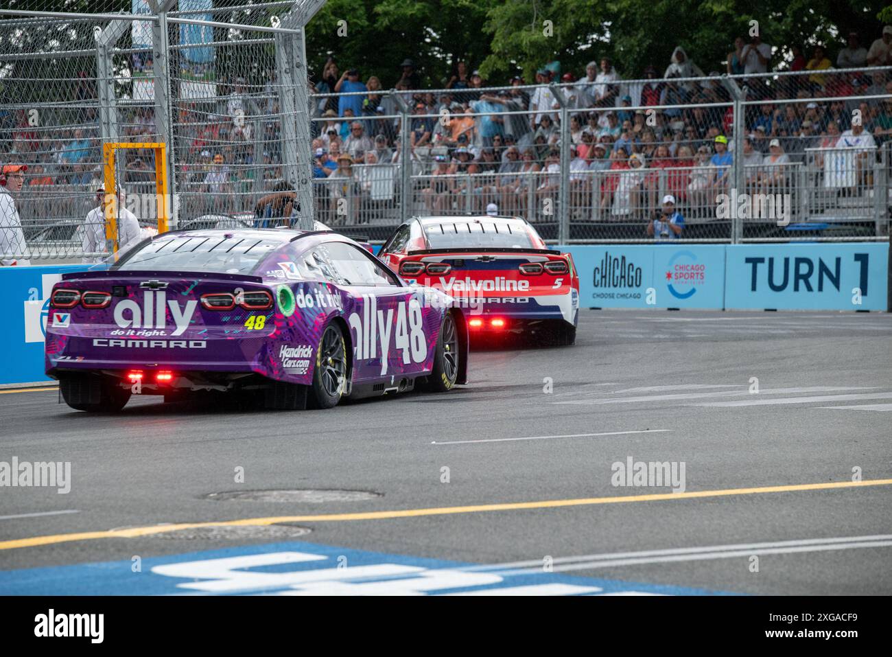 NASCAR Chicago Street race, Grant Park 165, final day of NASCAR street ...