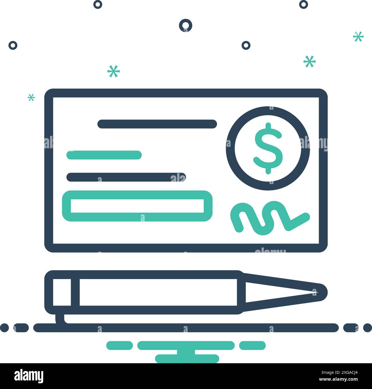 Icon for bank check payment,bank,payment Stock Vector Image & Art - Alamy