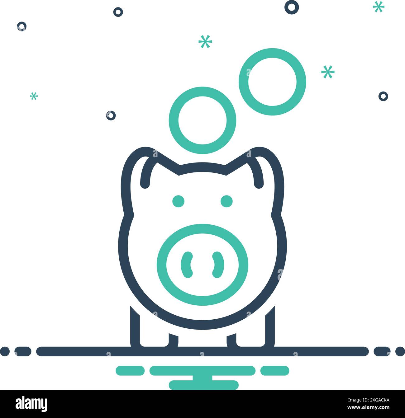 Icon piggy bank Stock Vector Images - Alamy