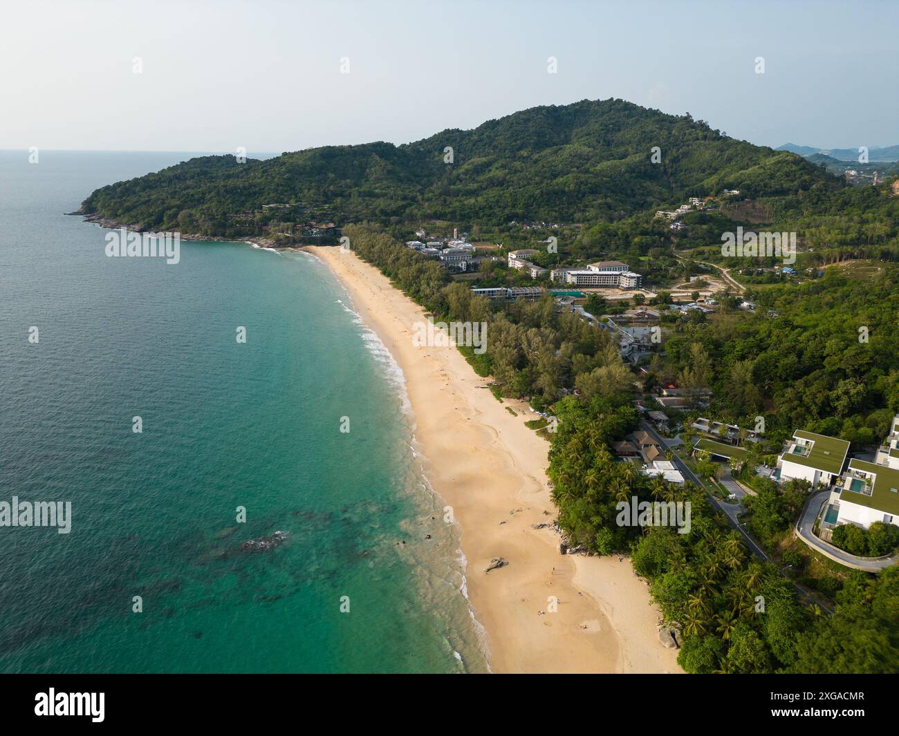 Phuket, Thailand: Dramatic aerial view of the Nai Thon and Banana ...