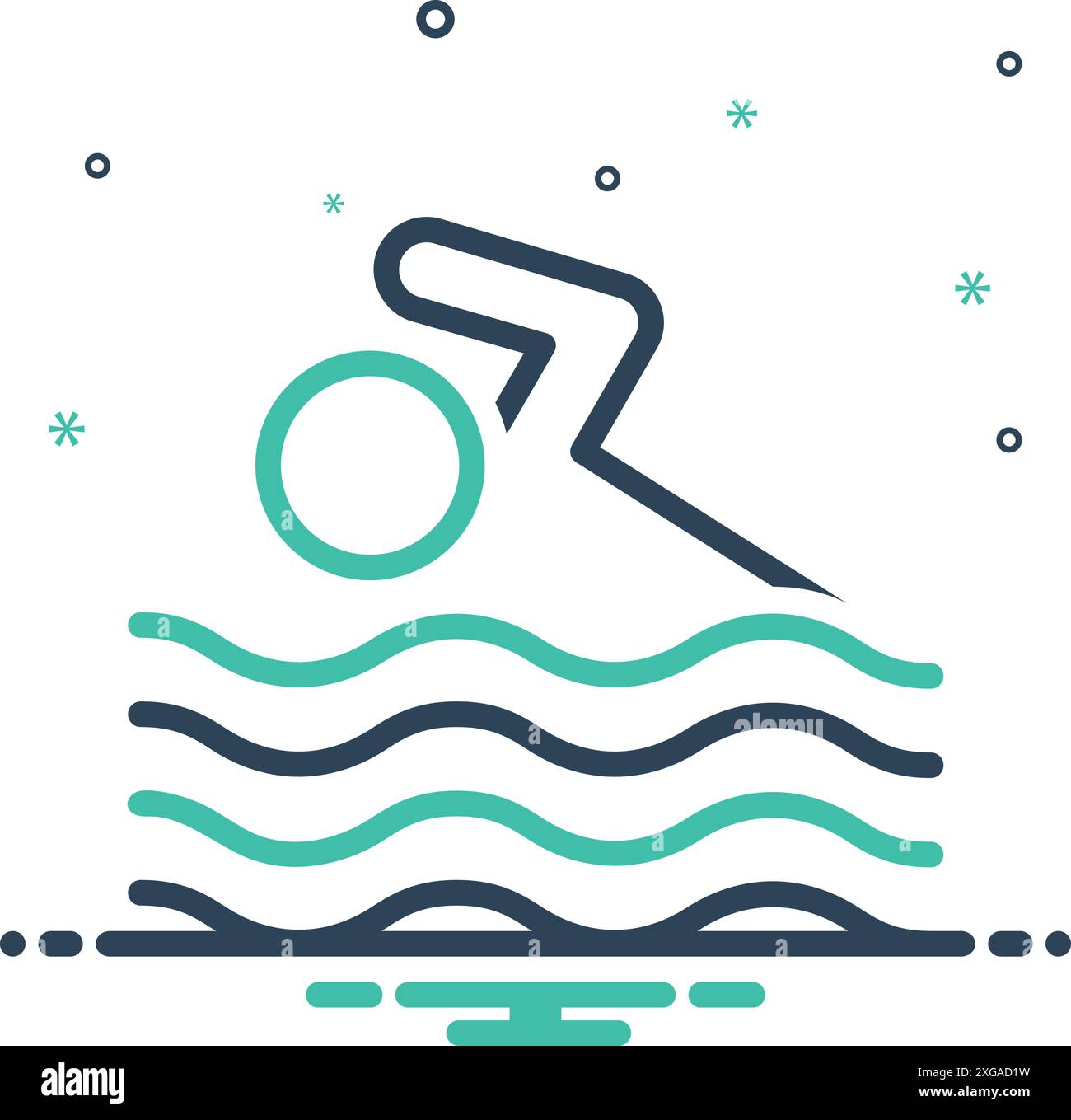 Natation Stock Vector Images - Alamy