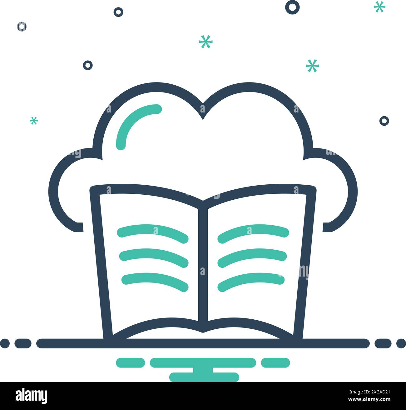 Cloud computing icon book Stock Vector Images - Alamy
