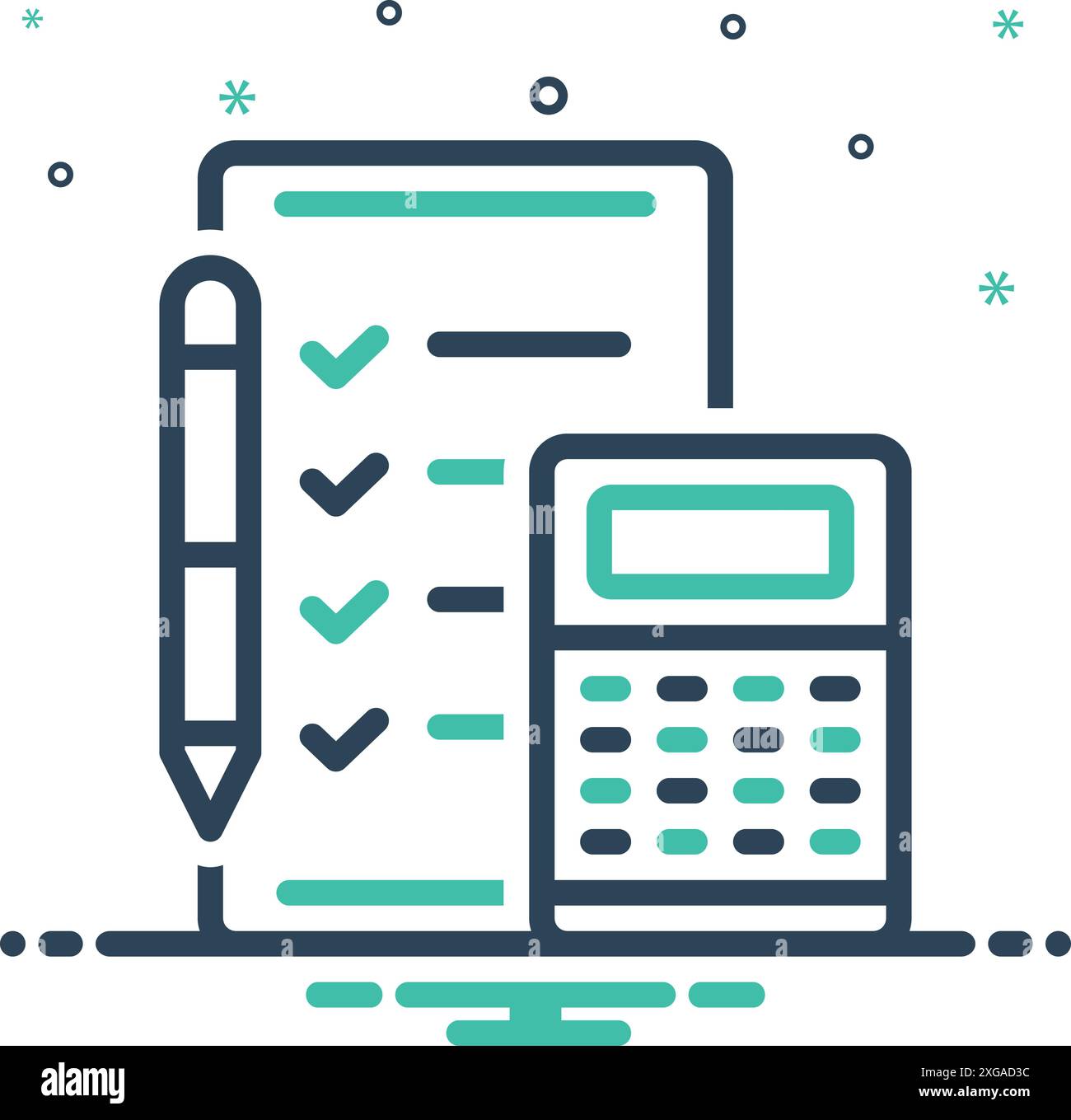 Icon for calculated,notepad Stock Vector Image & Art - Alamy