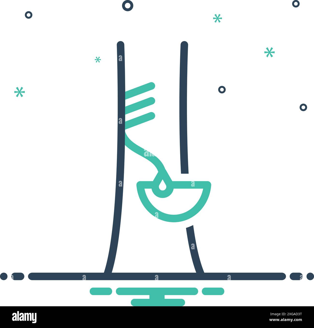 Rubber tree illustration Stock Vector Images - Alamy