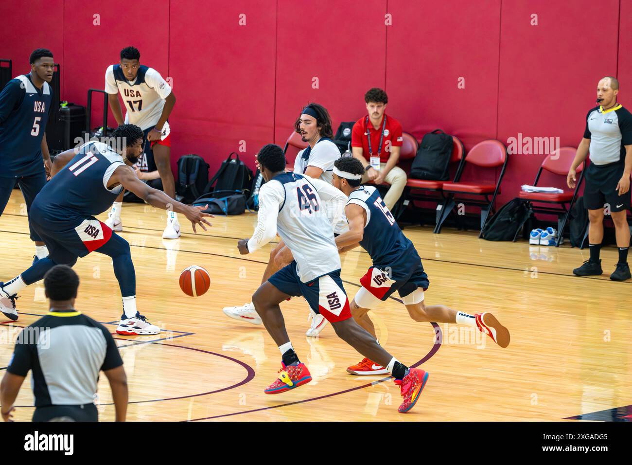 Team USA Basketball Scrimmage Stock Photo - Alamy