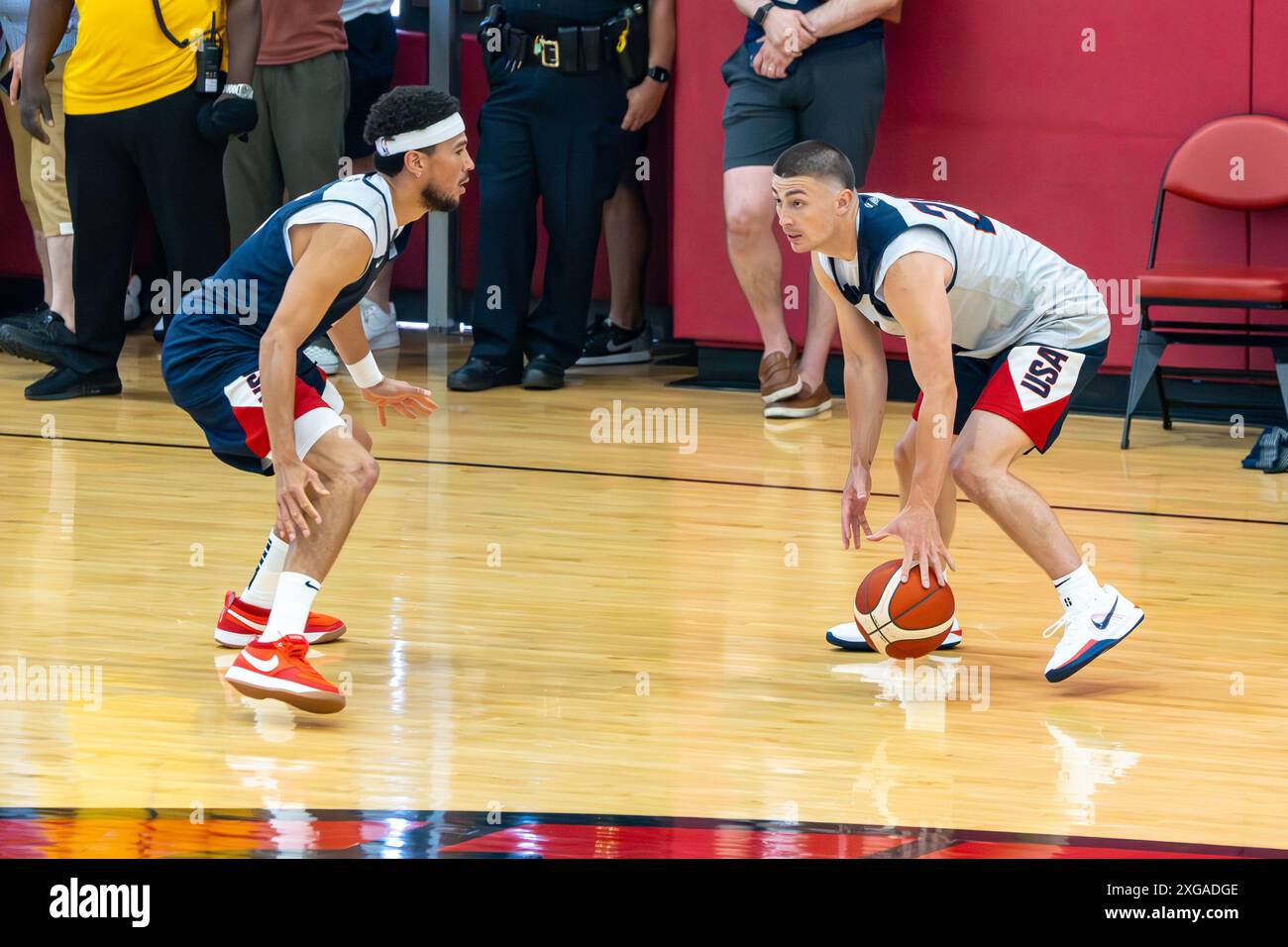 Devin Booker and Payton Pritchard Stock Photo - Alamy