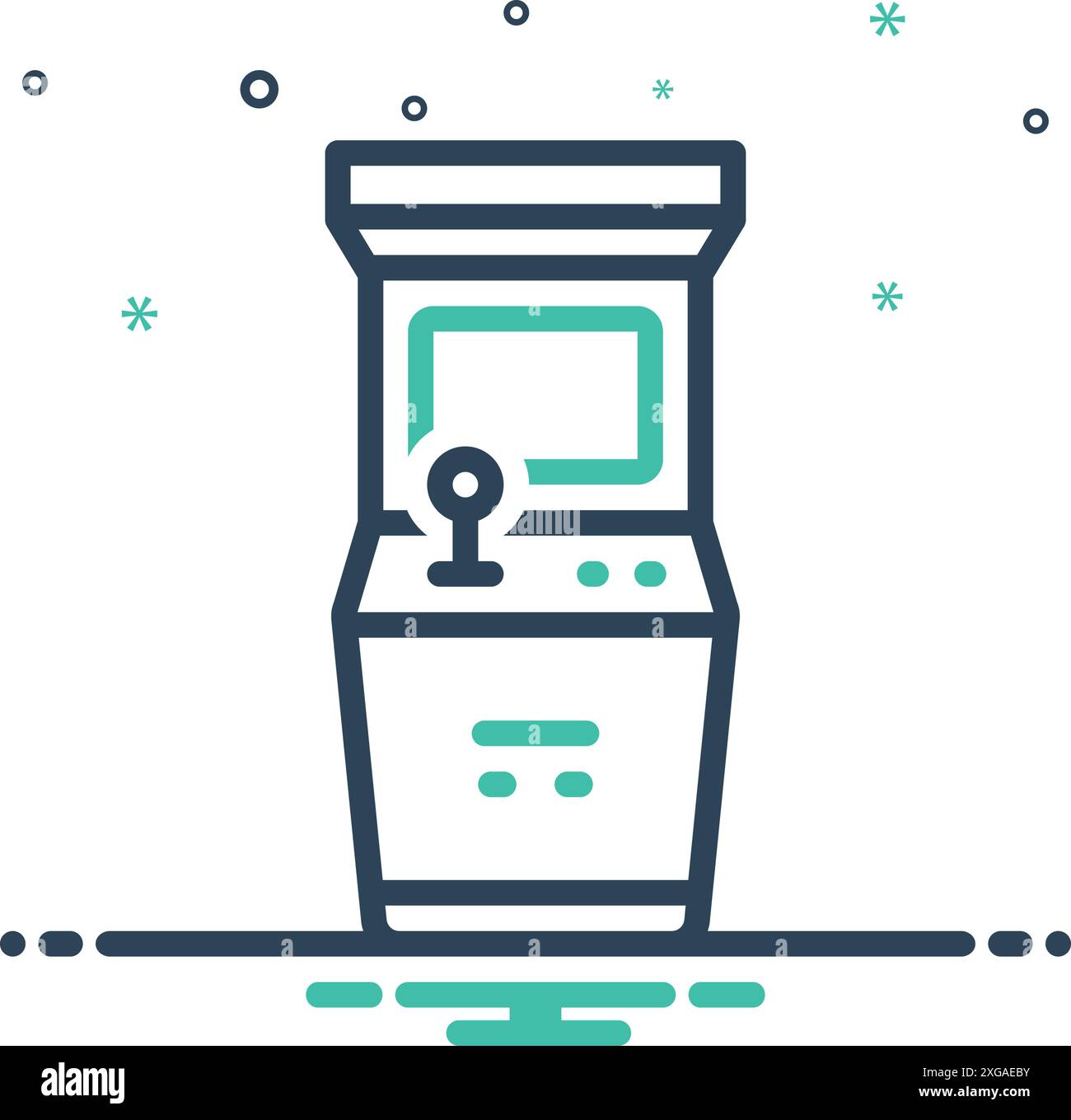 Arcade machine silhouette Stock Vector Images - Alamy