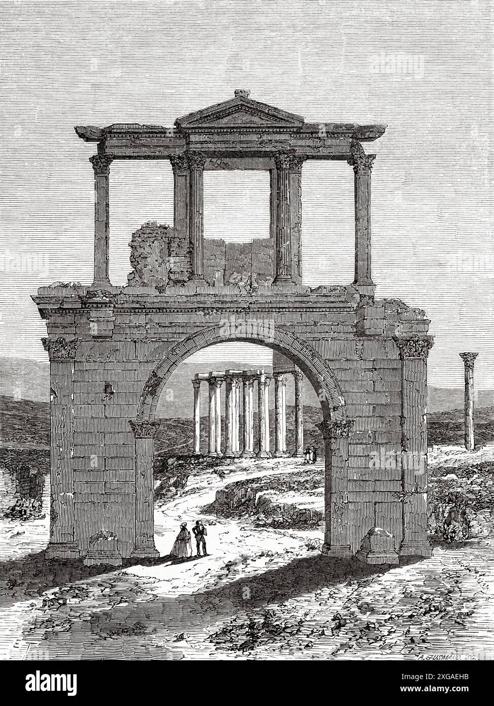 Hadrians triumphal arch hi-res stock photography and images - Alamy