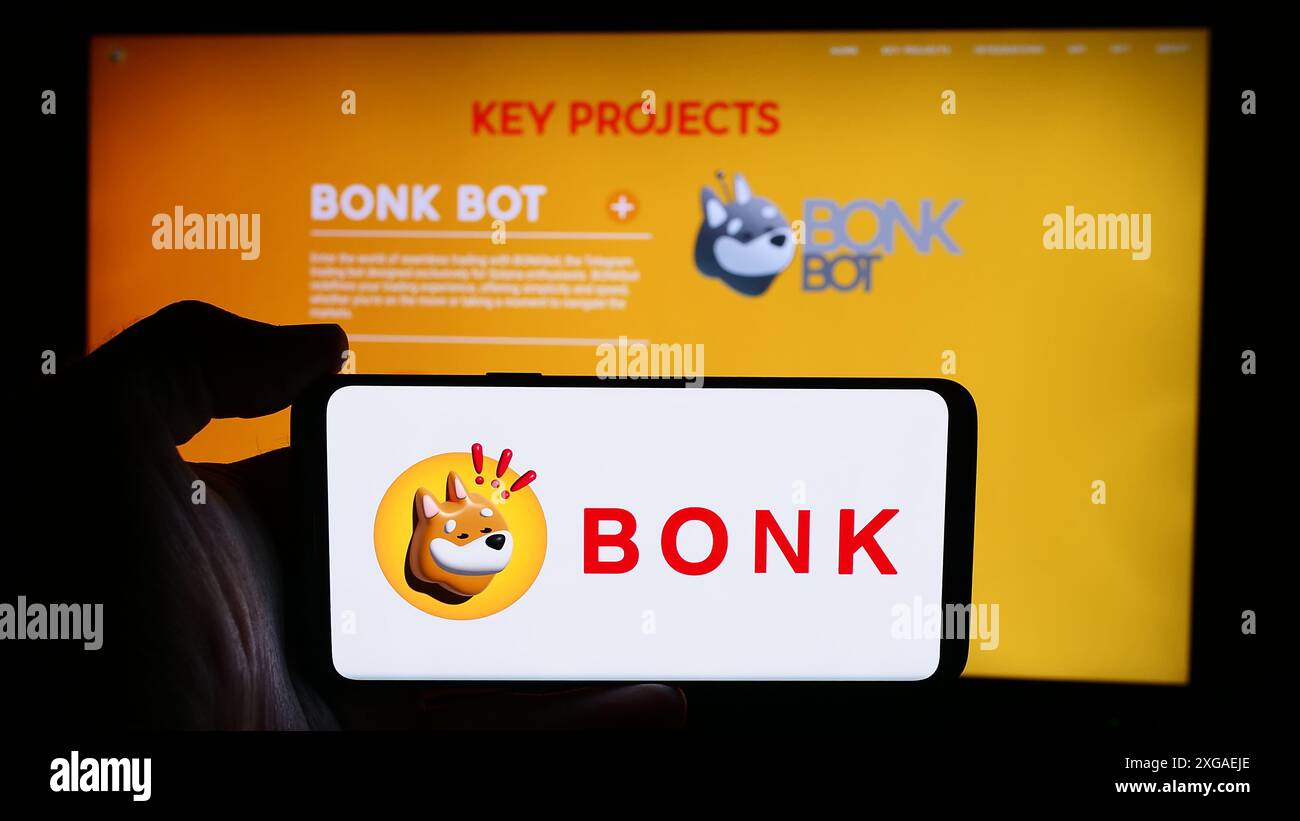 Bonk token logo hi-res stock photography and images - Alamy