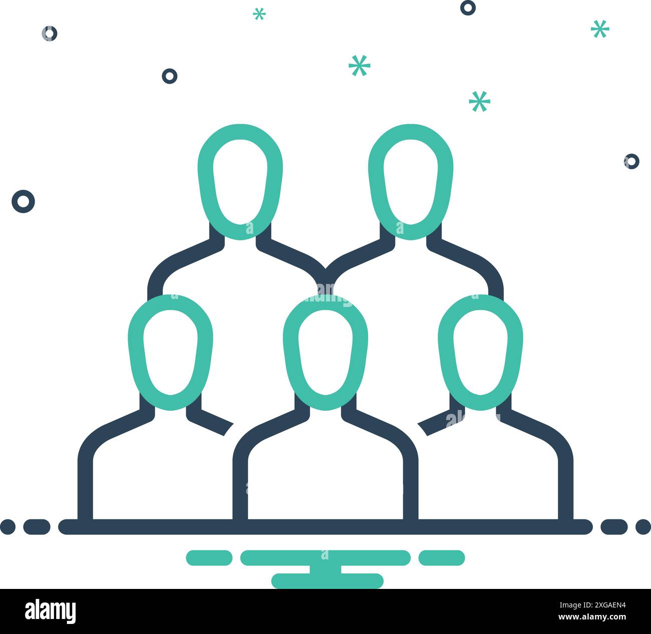 Group crowd many lots of people Stock Vector Images - Alamy