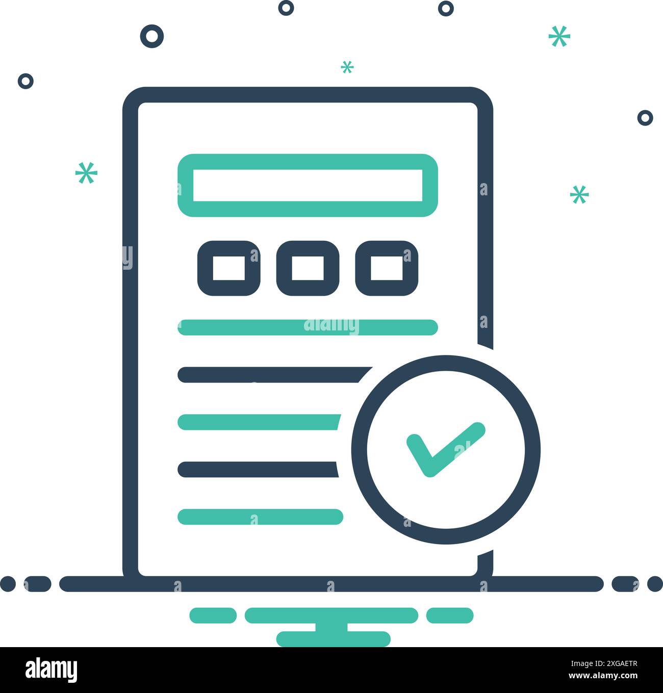 Icon for completion,closure Stock Vector Image & Art - Alamy