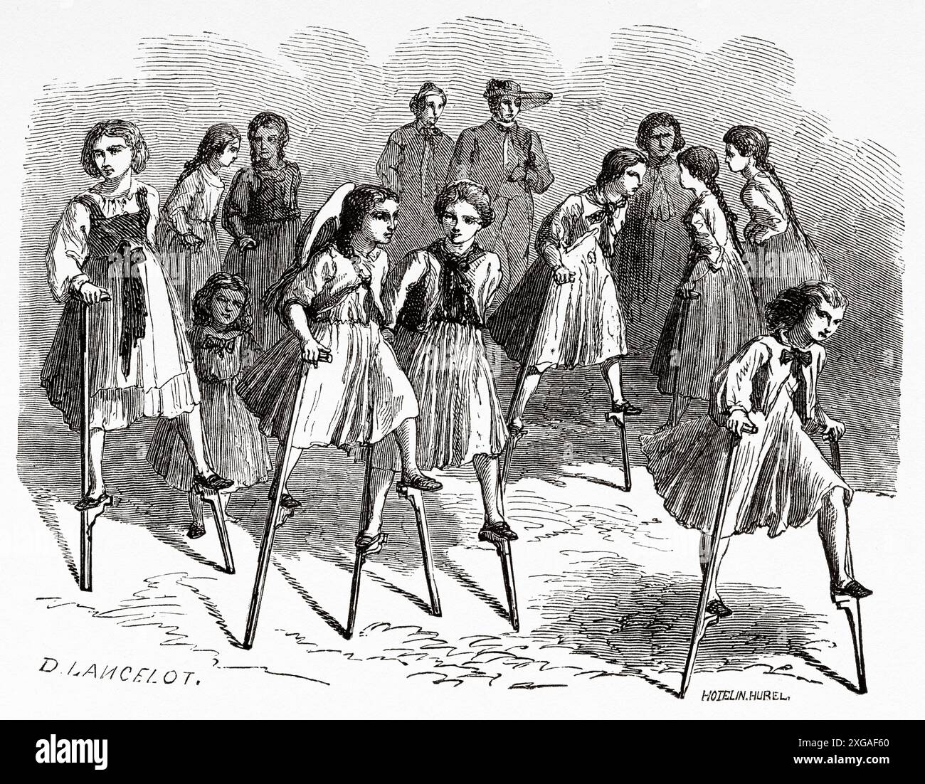 Stilt Walking or Game of Stilts in Ulm Baden-Wurttemberg, Germany ...