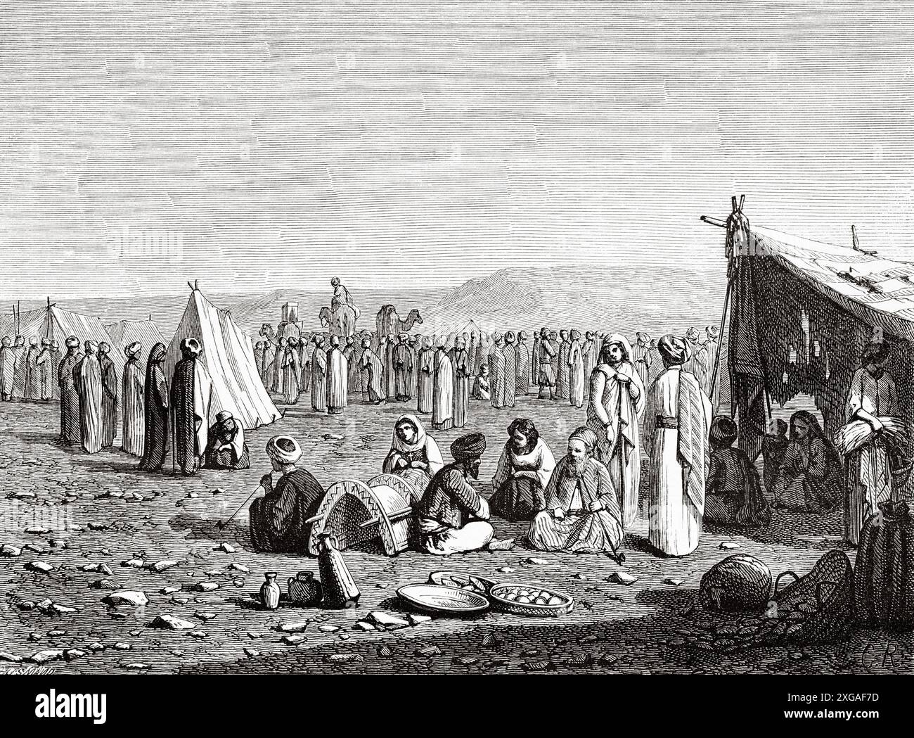 Ancient greek pilgrims dressed with long white tunics and turbans ...