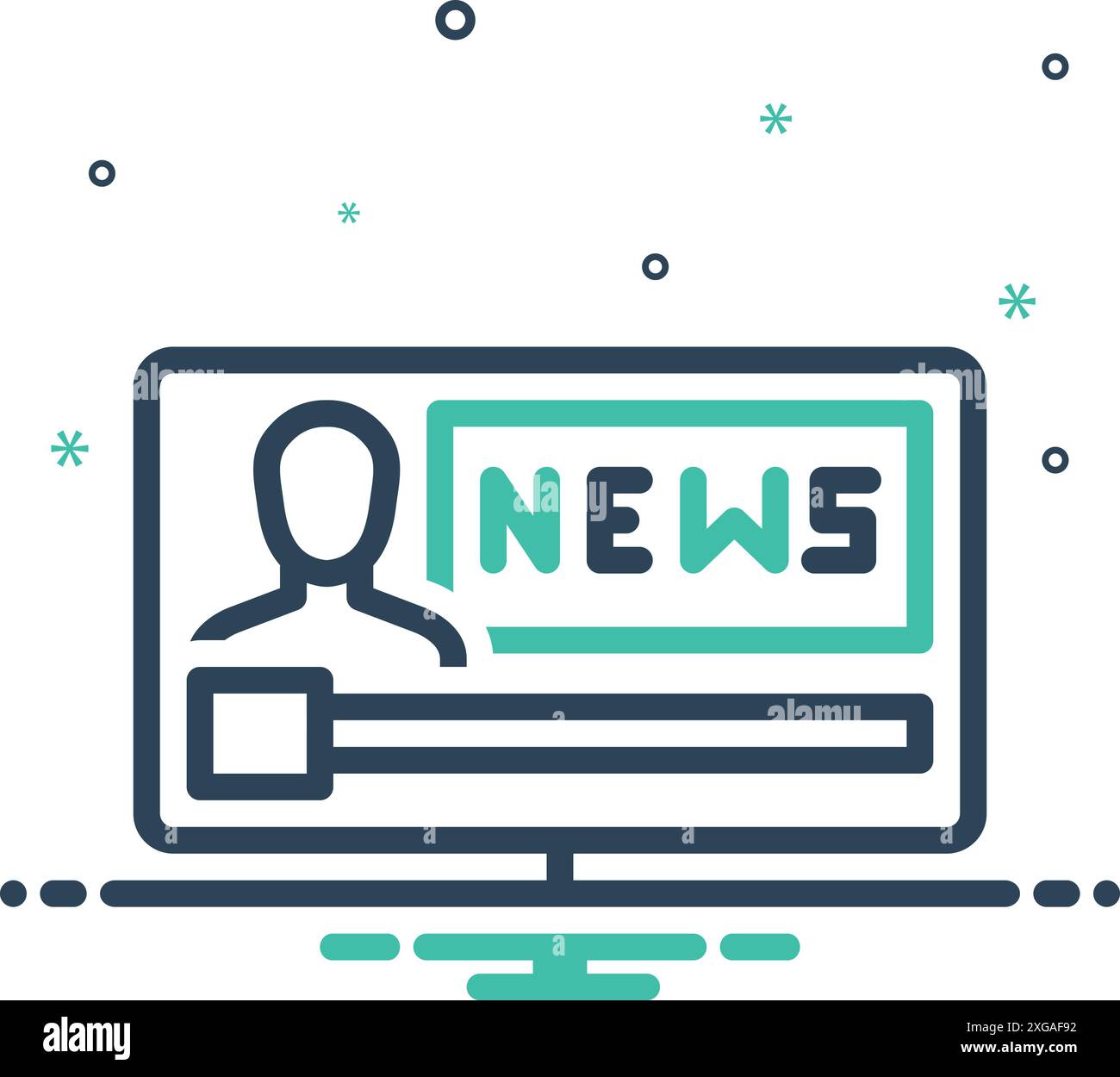 News anchor silhouette hi-res stock photography and images - Alamy