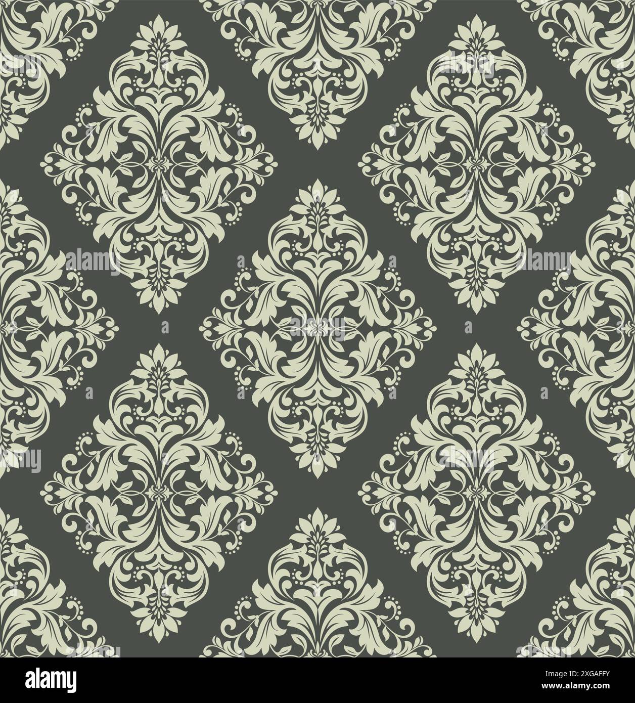 Wallpaper in the style of Baroque. A seamless vector background. Floral ...