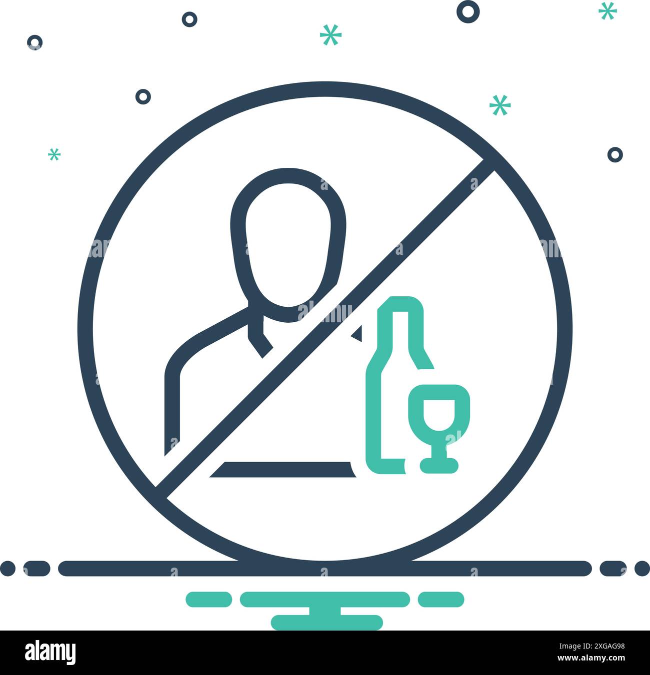 Icon for avoiding,inhibit Stock Vector Image & Art - Alamy