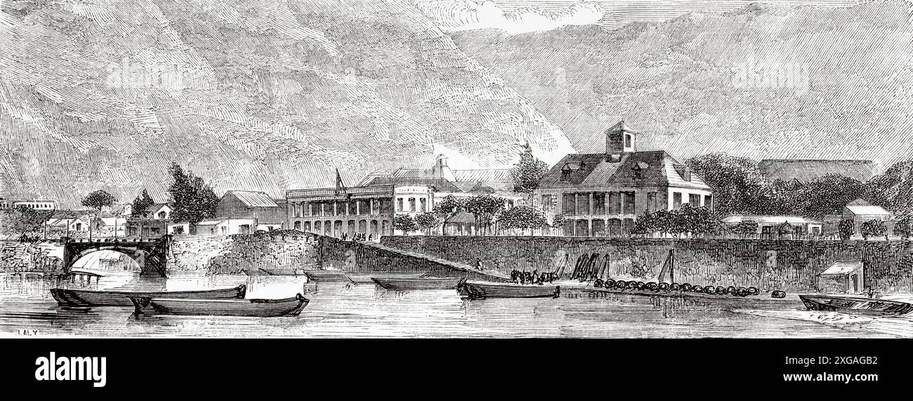 The Barachois of Saint-Denis, Reunion island. Western Indian Ocean ...