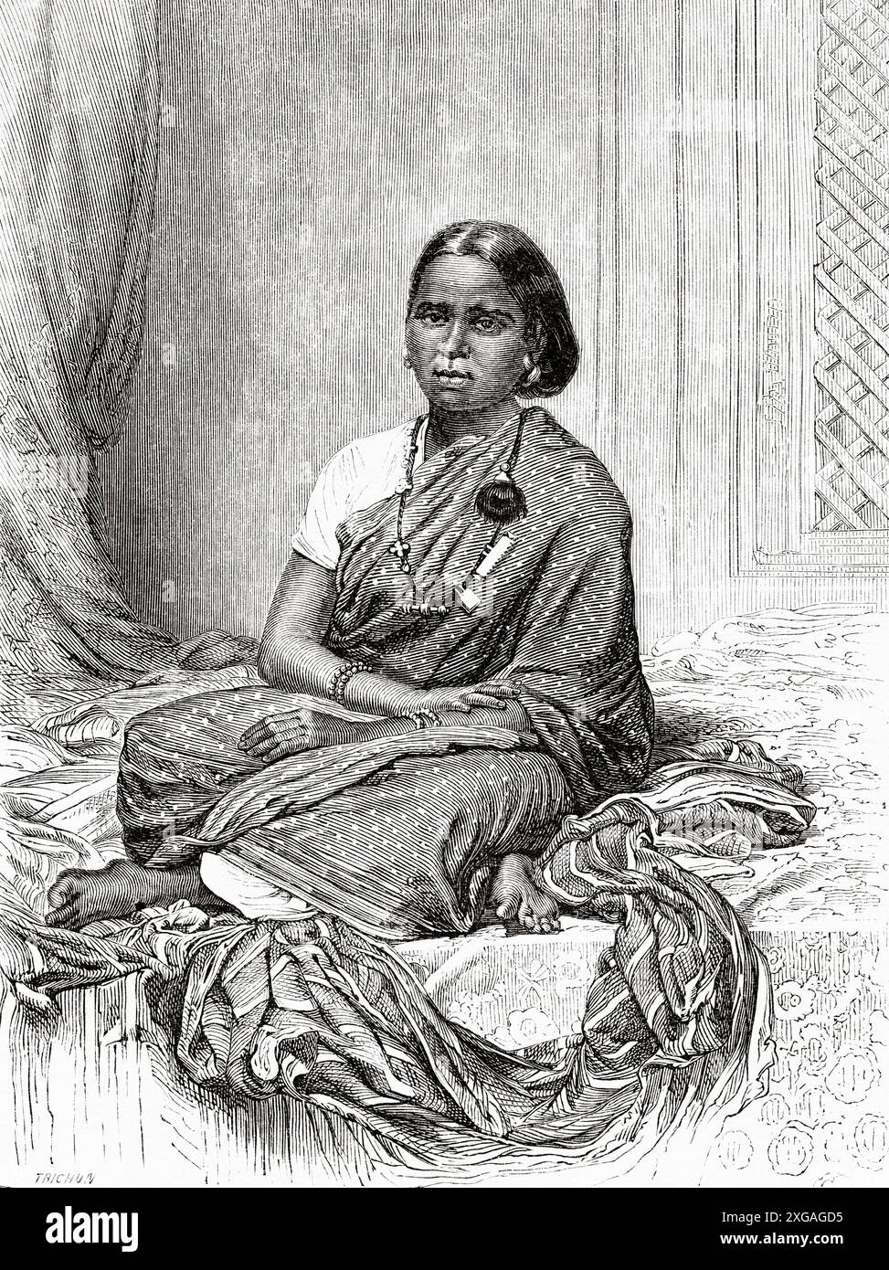 Malagasy Woman Resident Immigrant in Reunion island. Western Indian ...