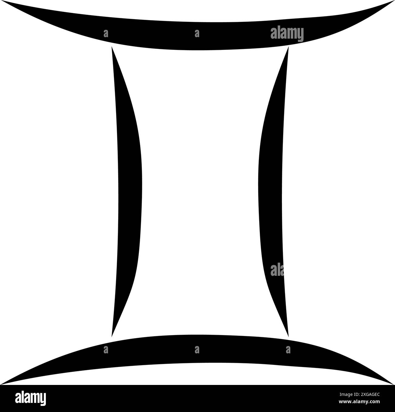 Zodiac sign gemini drawn Black and White Stock Photos & Images - Alamy