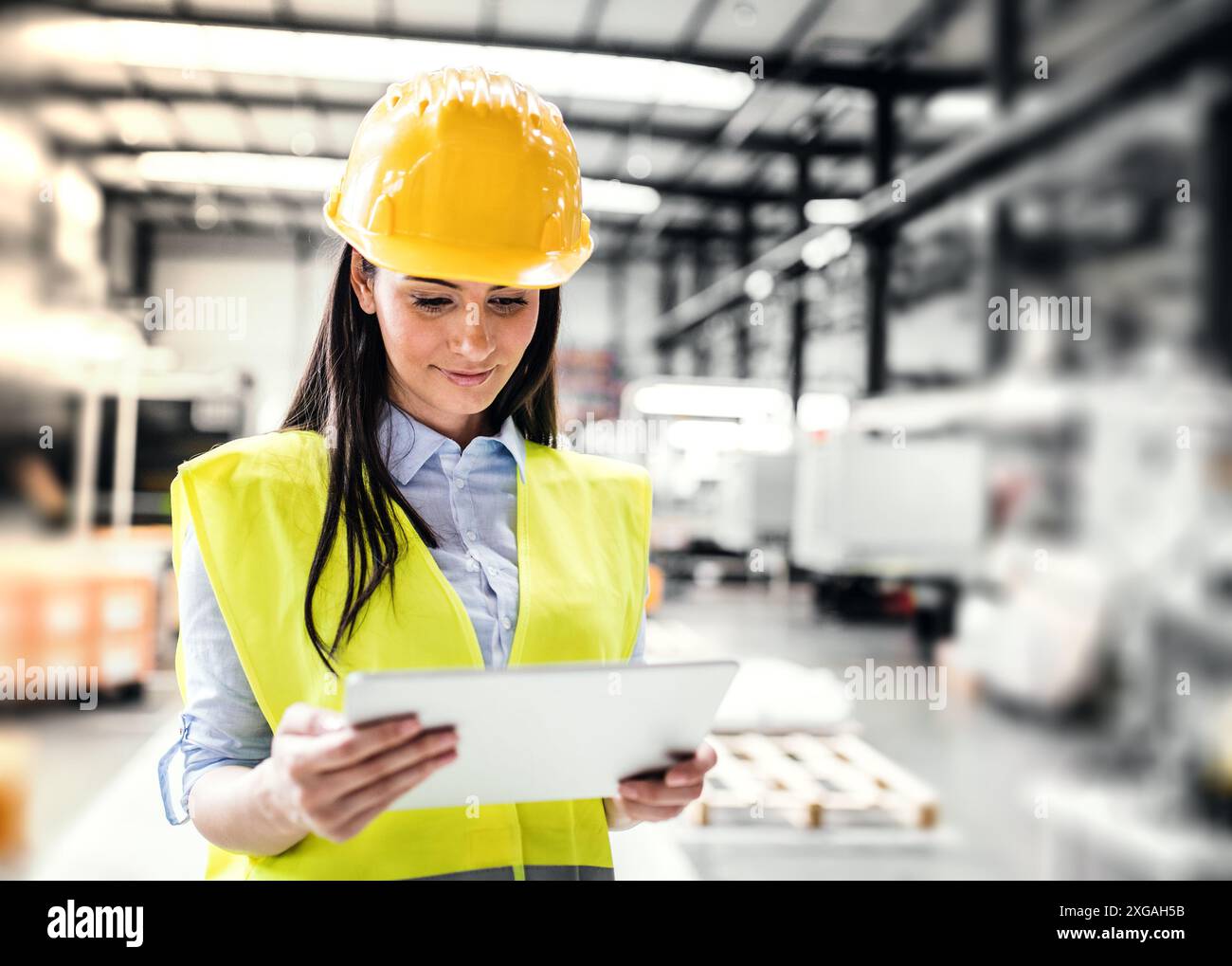 Modern factory female project manager hi-res stock photography and ...