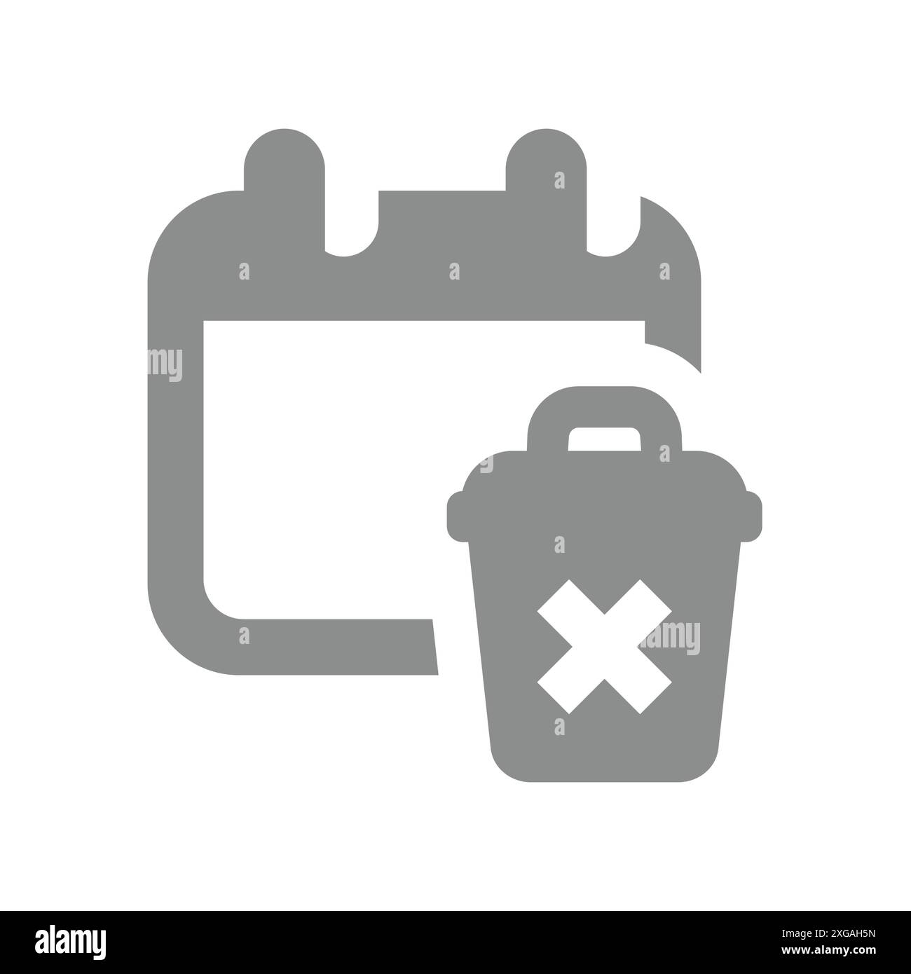Calendar with recycle bin vector icon. Delete agenda or schedule symbol Stock Vector Image & Art ...