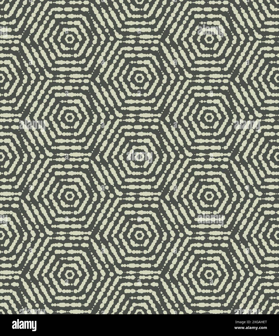 Abstract geometric pattern with hexagons, points. Repeating seamless vector background. Gray ...