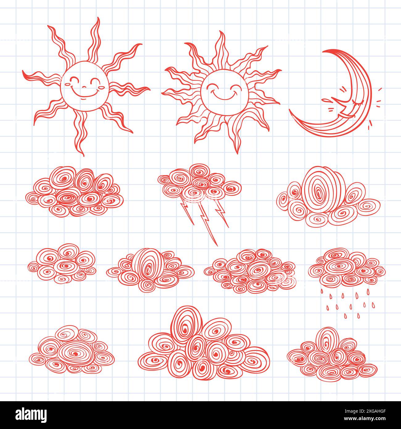 Sun rainbow draw cartoon Stock Vector Images - Alamy