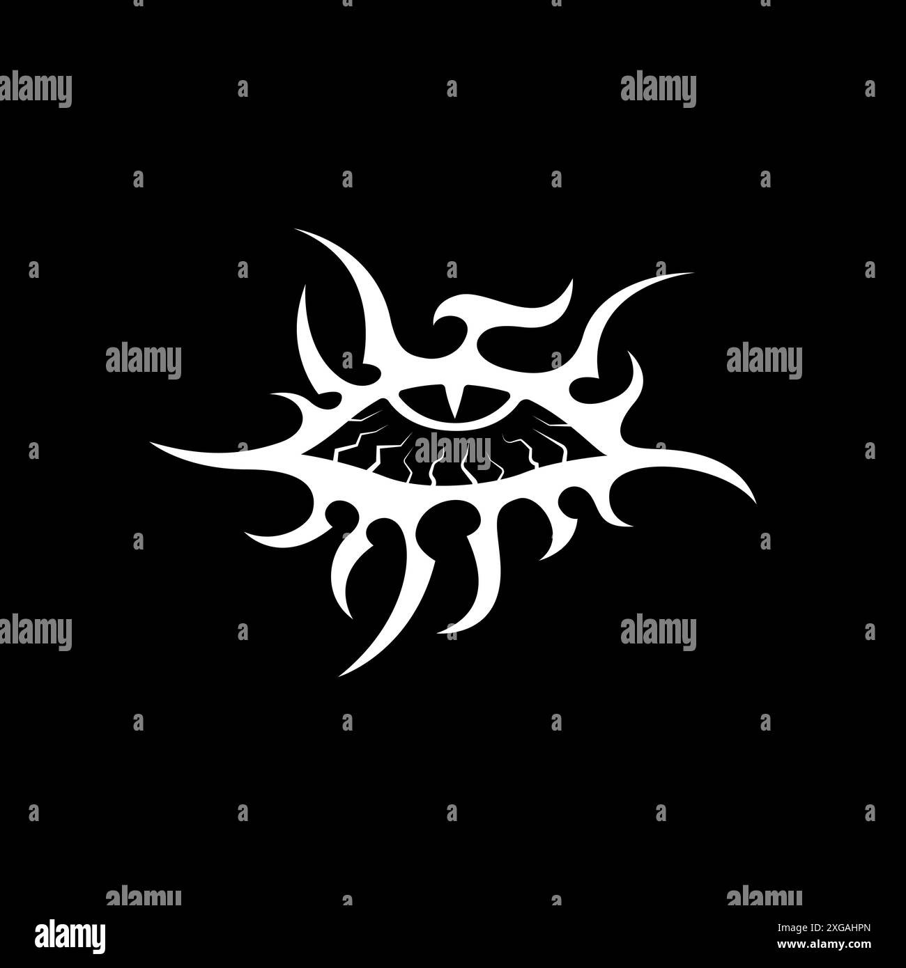 Flame icon neo tribal Black and White Stock Photos & Images - Alamy