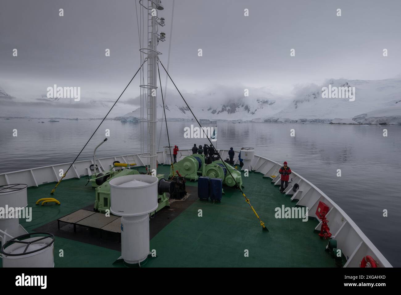 MV Ortelius near Portal Point, Charlotte Bay, Antarctic Peninsular ...
